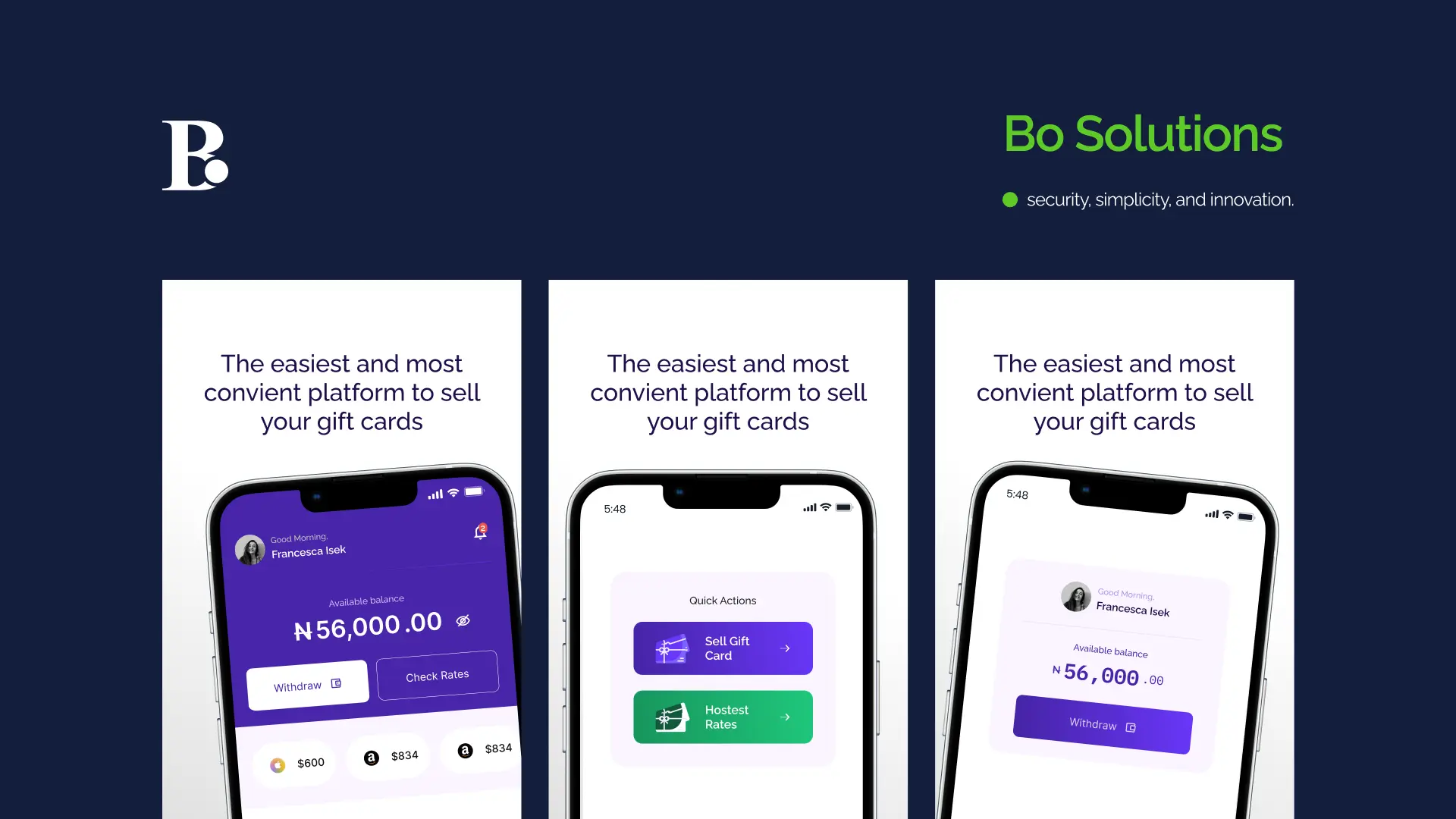 BoSolutions | Secure Gift Card Exchange Platform